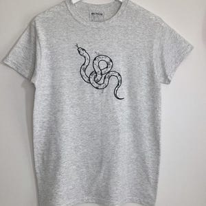 Floral Embroidered Snake T-shirt- Customisable - Etsy