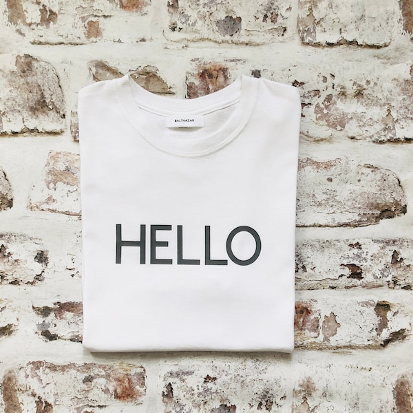Hello T Shirt - Etsy