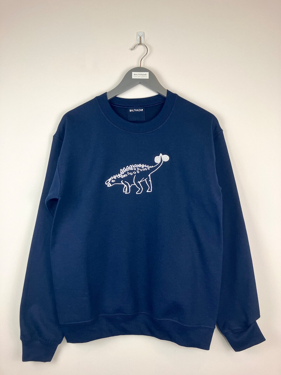 Embroidered Dinosaur Sweatshirt - T-rex - Velociraptor - Choose Your ...