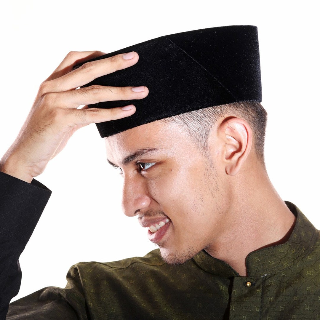Foldable Traditional SONGKOK Sangot Malay Indo Cap Fez Hat Beret ...