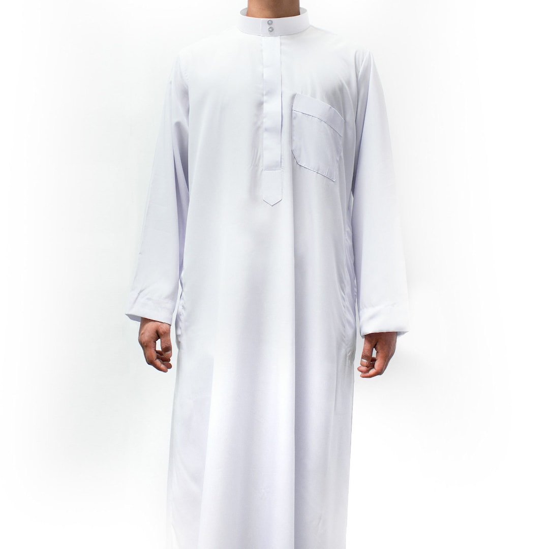 Collar Thobe Qatari Arab Saudi Jubba Dishdash Pyjama Trousers - Etsy Canada