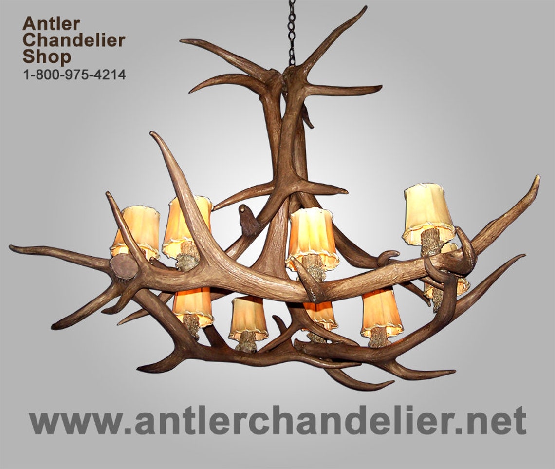 CRL-16 Reproduction Antler Elk Crown Chandelier - Etsy