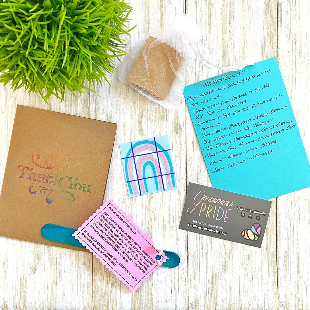 Vinyl Car Decal Transgender Flag Rainbow Laptop Sticker - Etsy