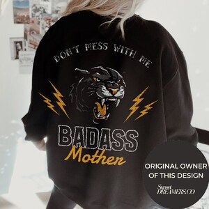 Badass Mother Sweatshirt Cool Moms Club First Time Mom Gift Presents ...