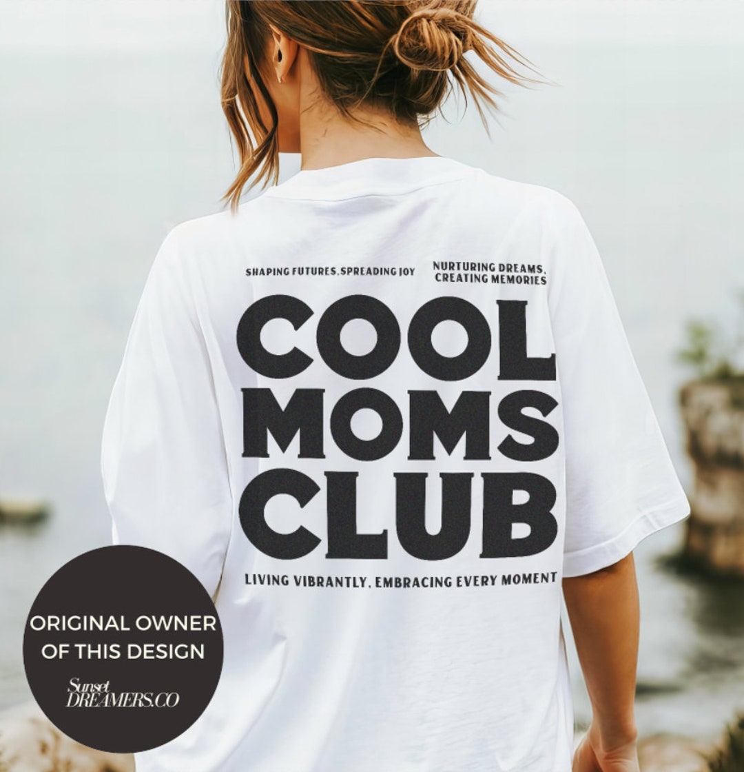 Cool Moms Club Cool Moms Tshirt First Time Mom Gift Presents for Mom ...