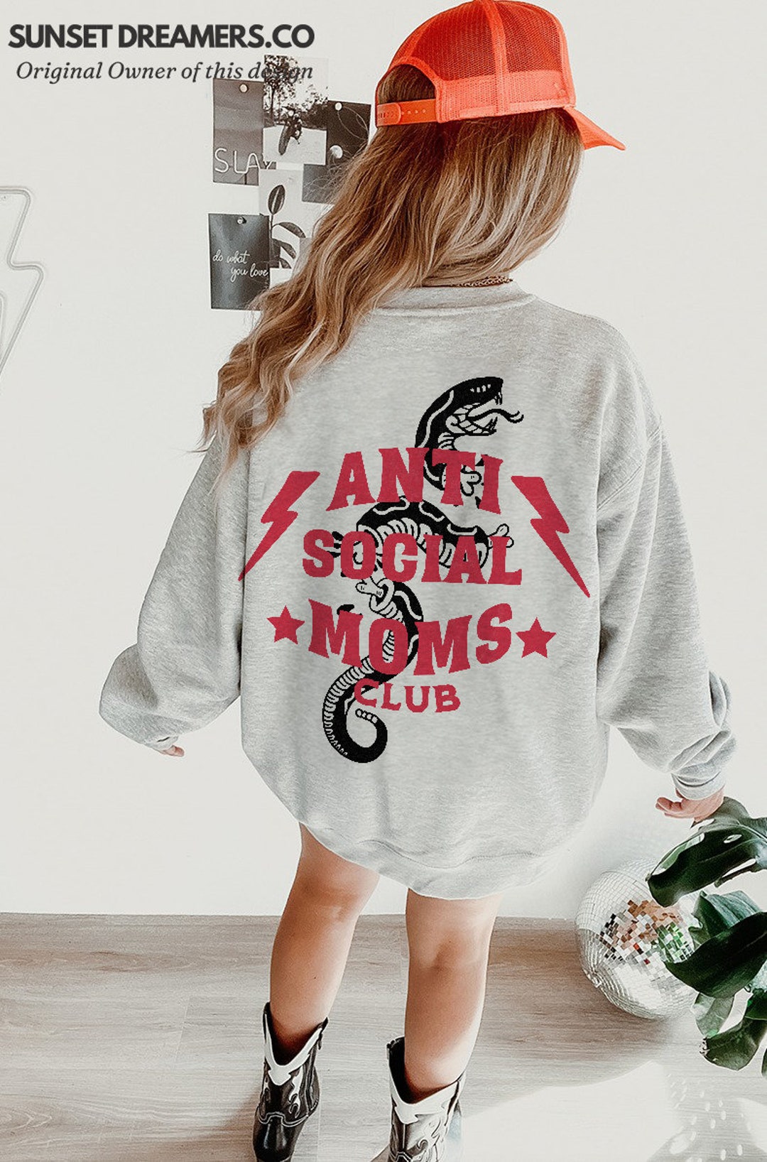 Antisocial Moms Club Cool Moms Club Cool Moms Sweatshirt First Time Mom ...