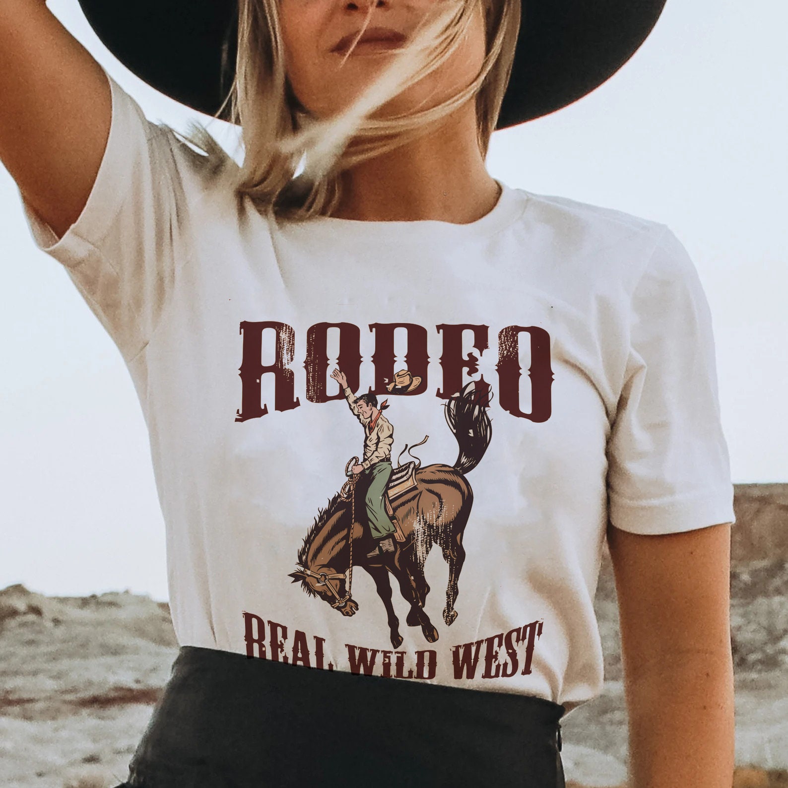 Western Graphic T-shirt Vintage Inspired Western Clothing for - Etsy
