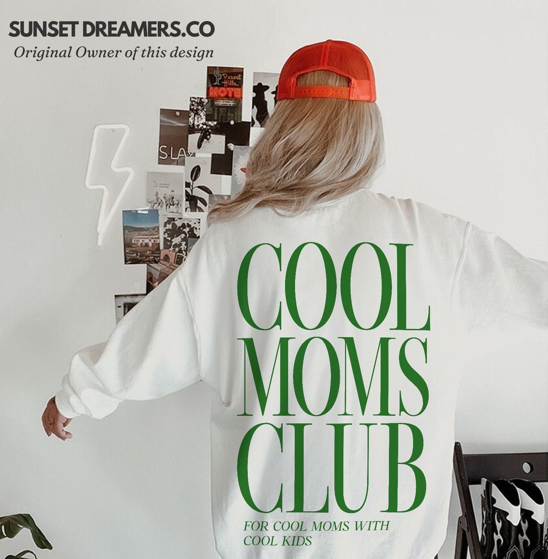 Cool Moms Club Cool Moms Sweatshirt First Time Mom Gift Presents for ...