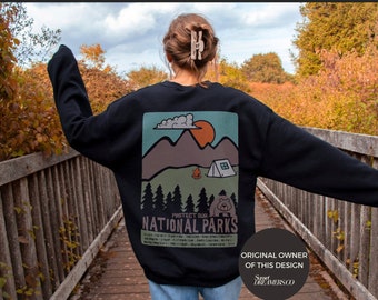 Redwood National Parks Crewneck Park Ranger Mountain Sweatshirt Retro ...