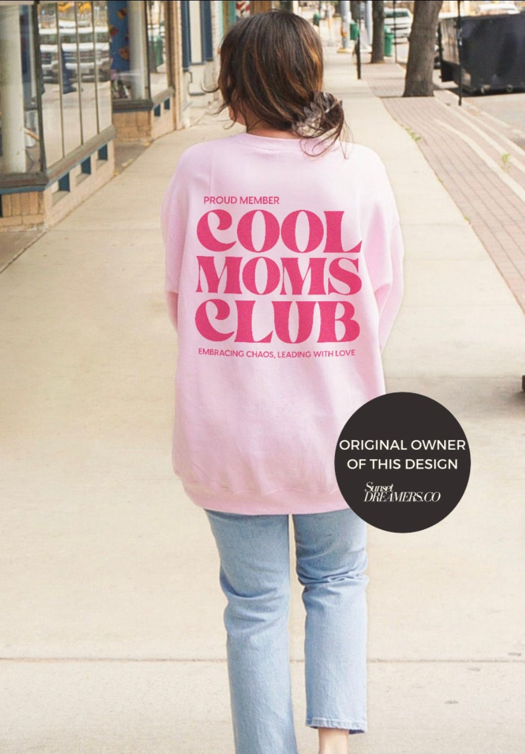 Cool Moms Club Cool Moms Sweatshirt First Time Mom Gift Presents for ...