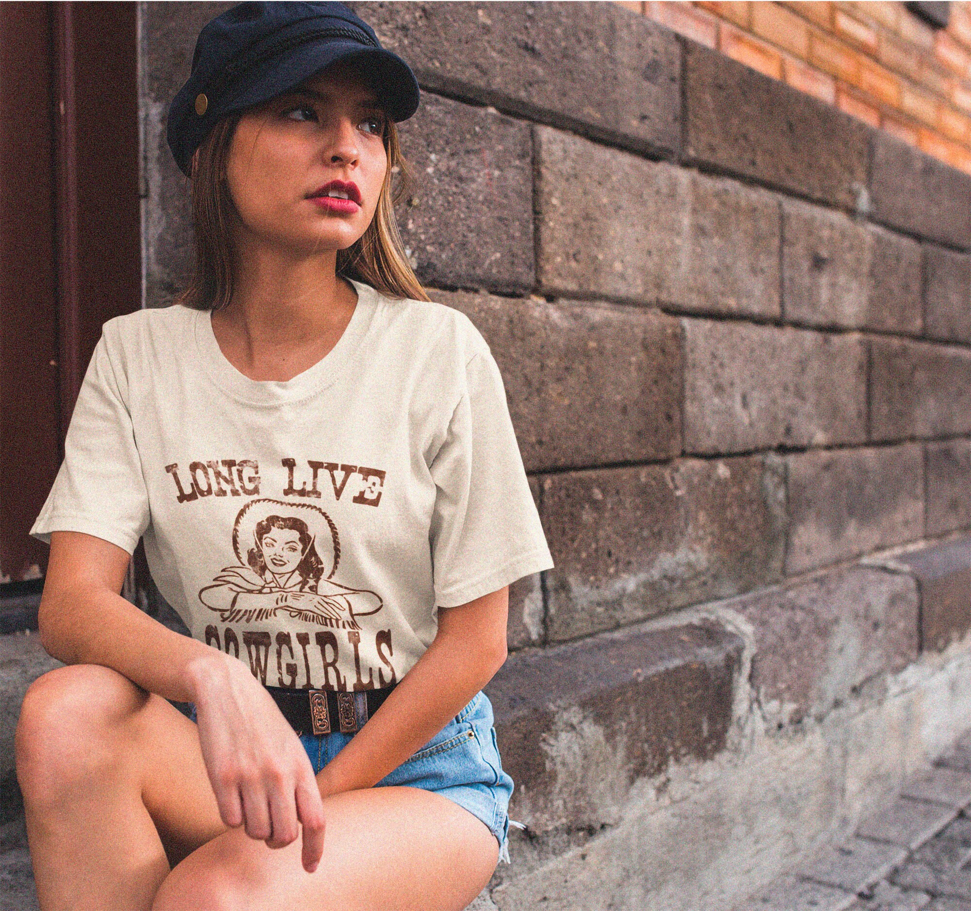 Western Graphic T-shirt Vintage Inspired Western Clothing for Woman Retro Western Tee Cowgirl ...