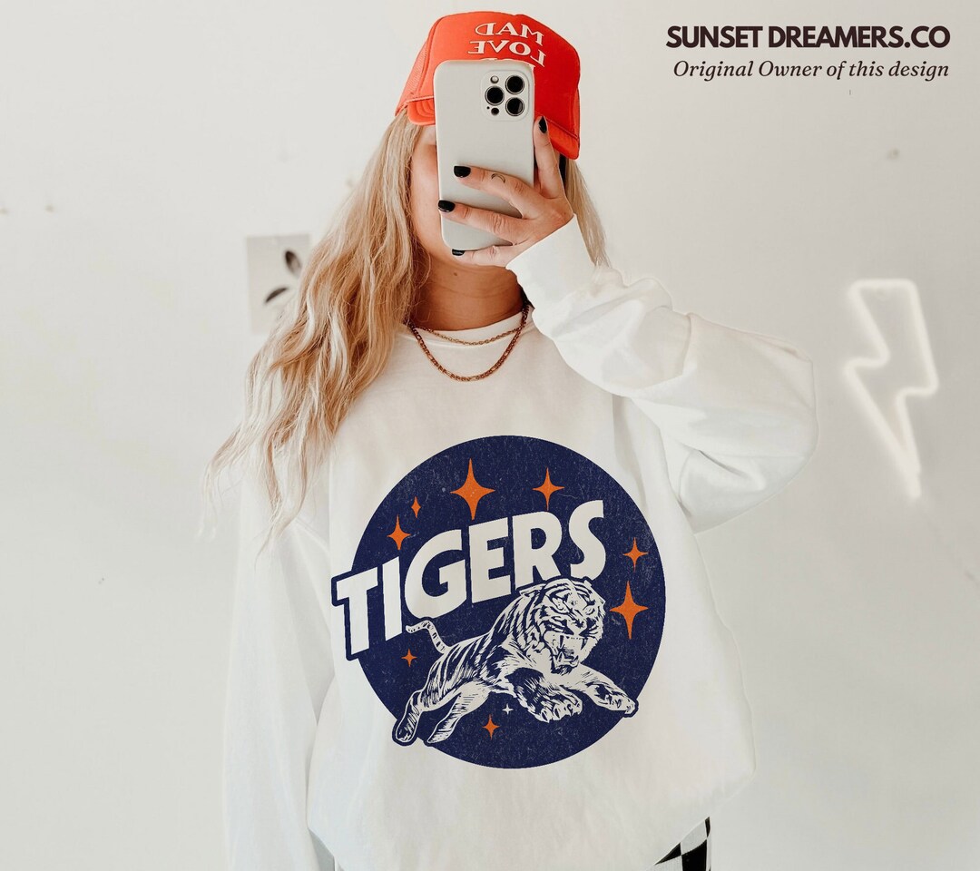 Tigers Sweatshirt Tigers Crewneck Tigers Baseball Game Day - Etsy
