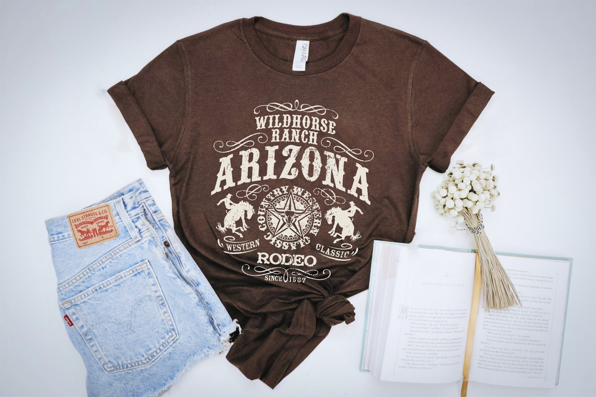 Western Graphic T-shirt Vintage Inspired Western Clothing for - Etsy