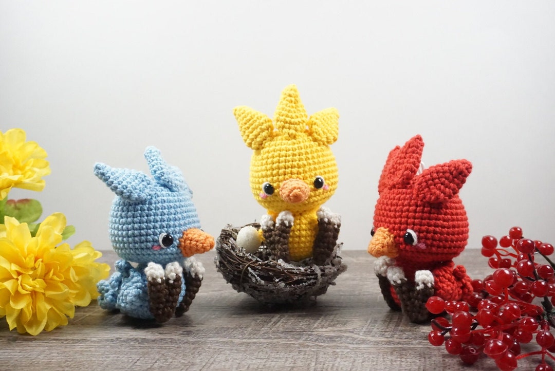 Baby Chocobo Inspired Amigurumi | Chocobo Keychain | Kawaii Bag Charm ...