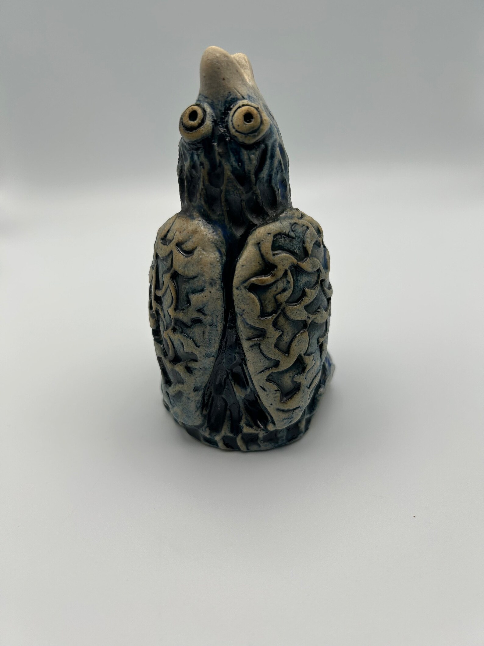 Pie Bird Funnel. Wheel Thrown and Altered Ceramic Sculpture. Functional ...