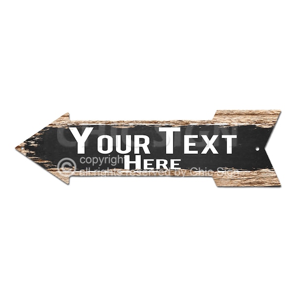 Wood Arrow Sign - Etsy