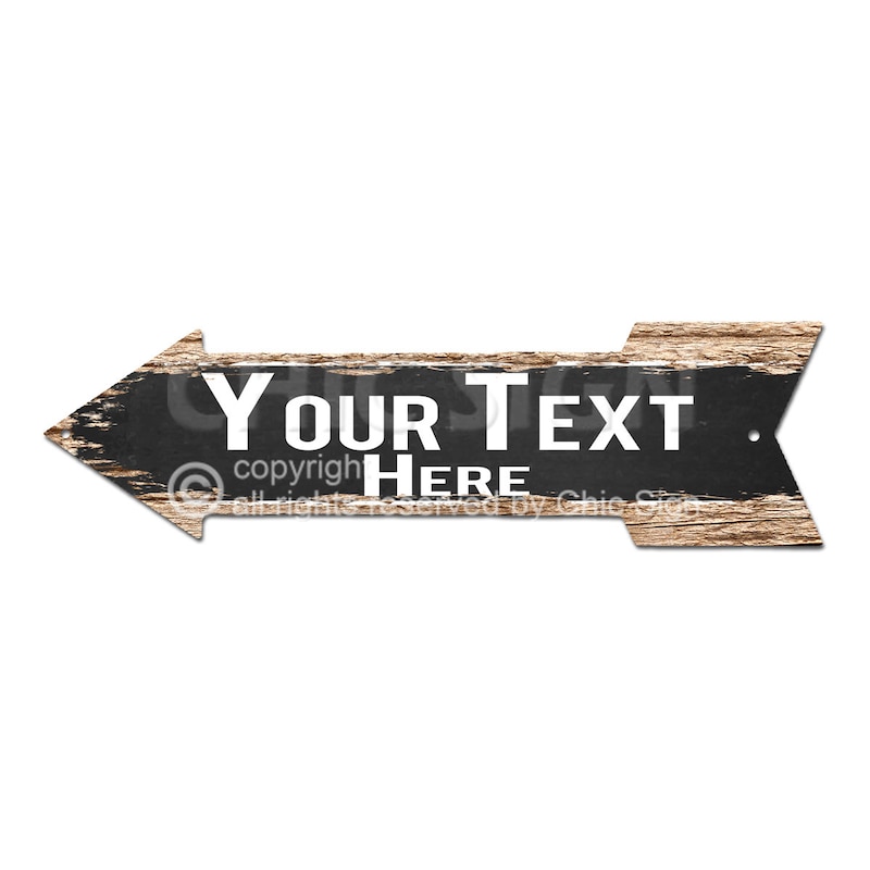 Wood Arrow Sign - Etsy