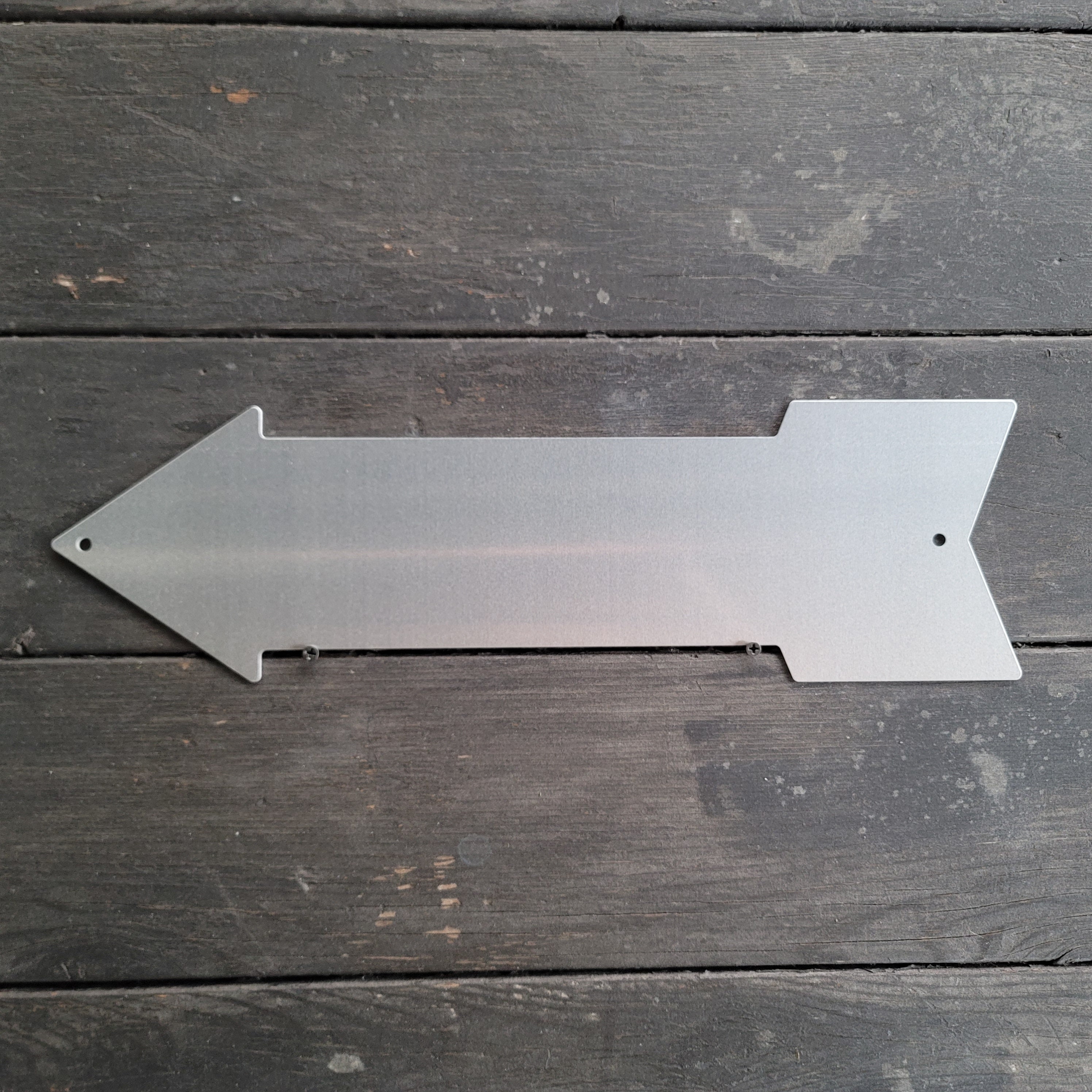 Custom Text Arrow Metal Sign, Personalized Directional Left Right Home ...