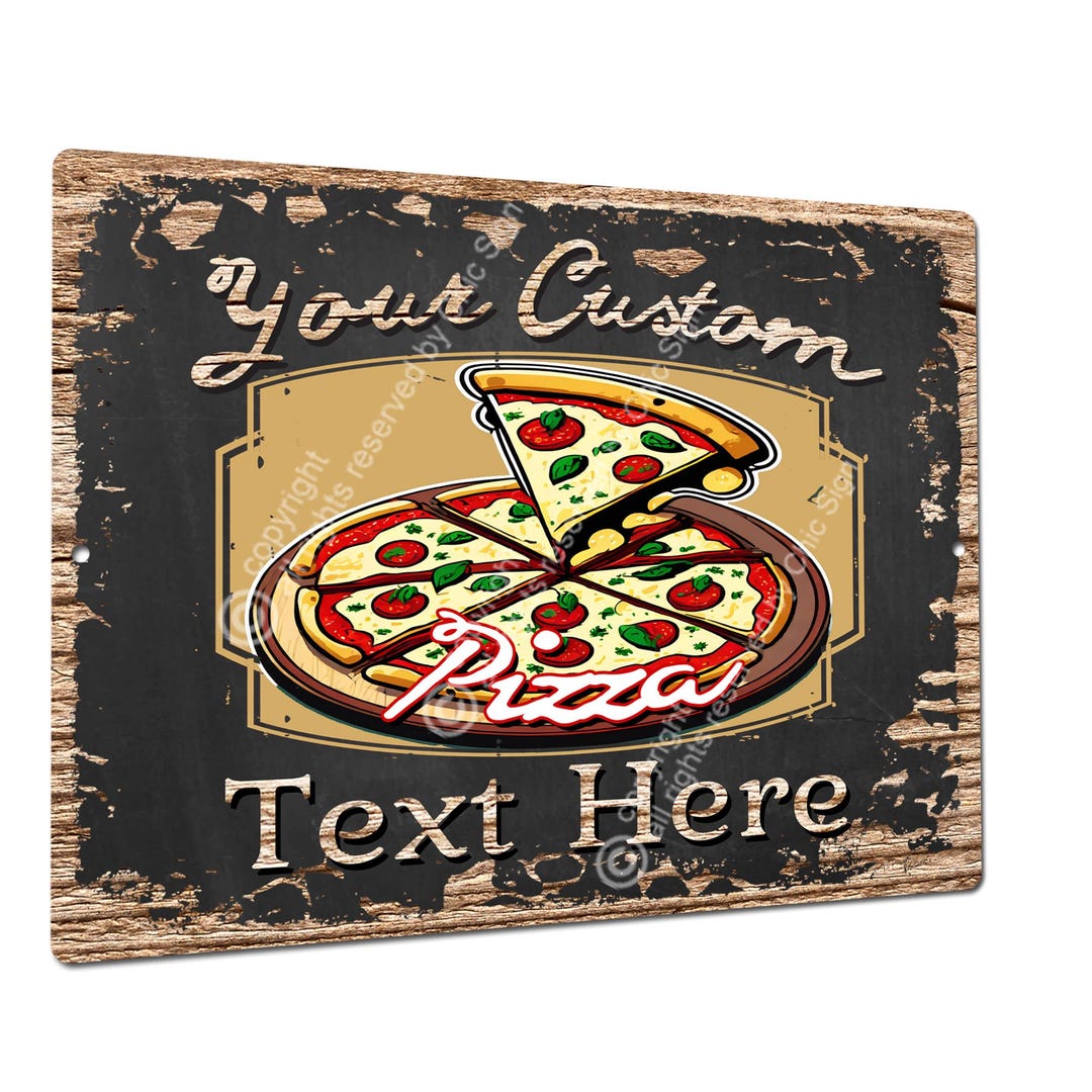 Custom Rustic Wood Pizza Design, Restaurant Kitchen Home Decor ...