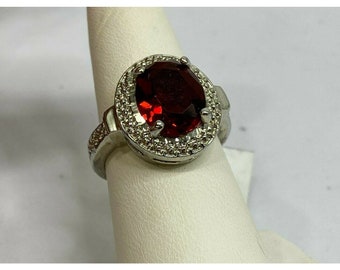 Faux Ruby Ring | Etsy