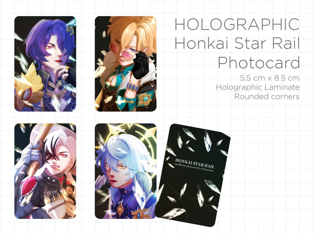 Honkai Star Rail Holographic Photocards - Etsy