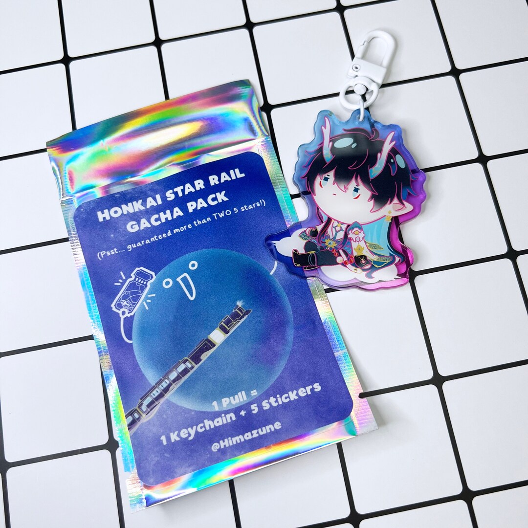 2024 APRIL UPDATE Gacha Pull / Mystery Pack: Honkai Star Rail Keychain ...