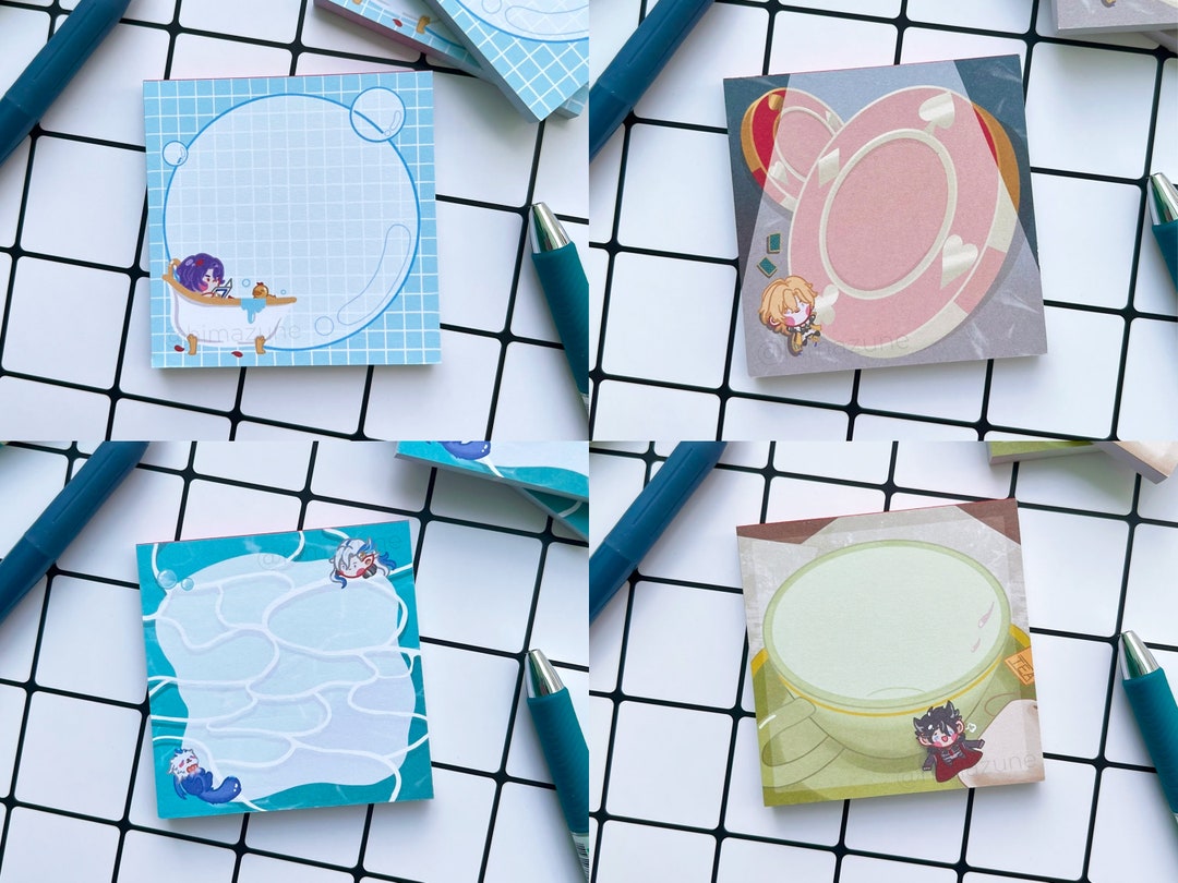 Honkai Star Rail & Genshin Memo Note Pads - Etsy