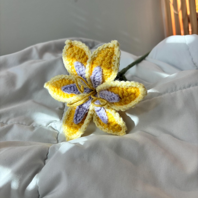 Rapunzel Crochet Flower – Tangled Sundrop Flower – Yellow Crochet ...