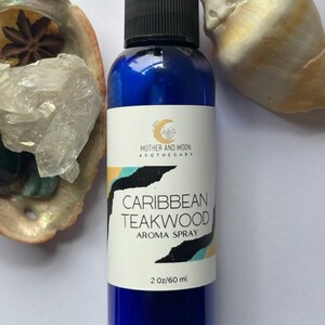 Caribbean Teakwood Body Spray, Woodsy Scent, Natural Body Mist, Gift ...