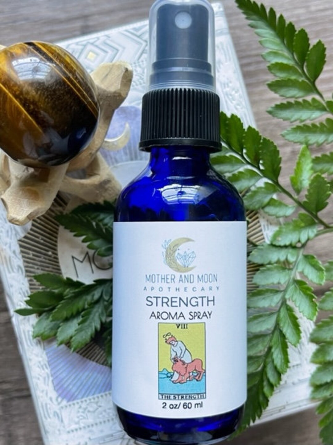 Strength Tarot Card Aroma Spray – Basil, Rose, Sage Perfume Mist - Etsy
