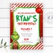 Grinchmas Birthday Party Invitation, the Grinch Who Stole Christmas ...