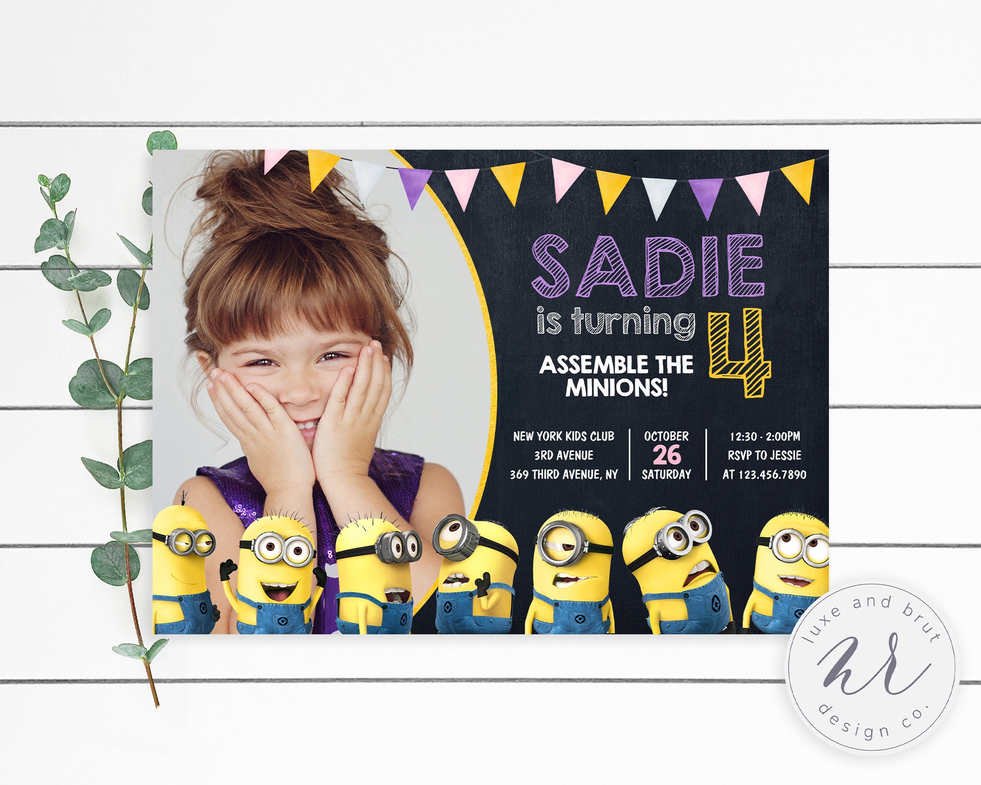 Despicable Me Invitations