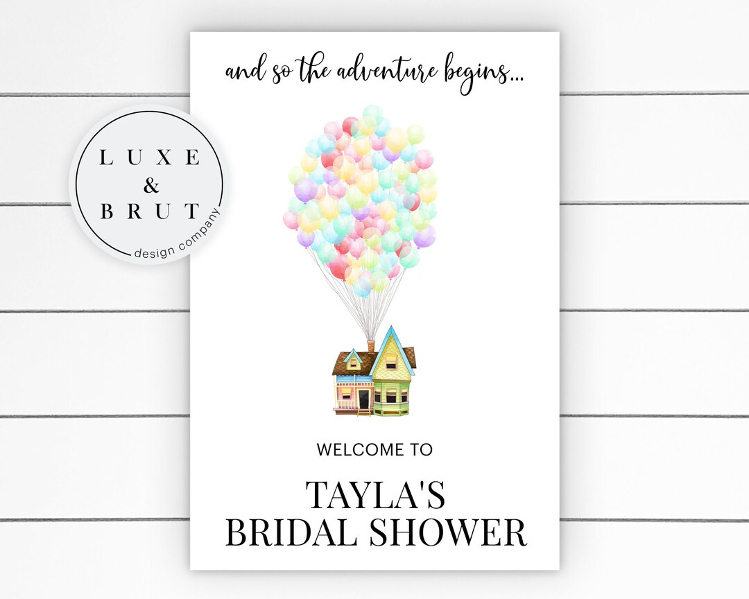 And so the Adventure Begins Welcome Sign, up Movie, Edit Yourself in ...