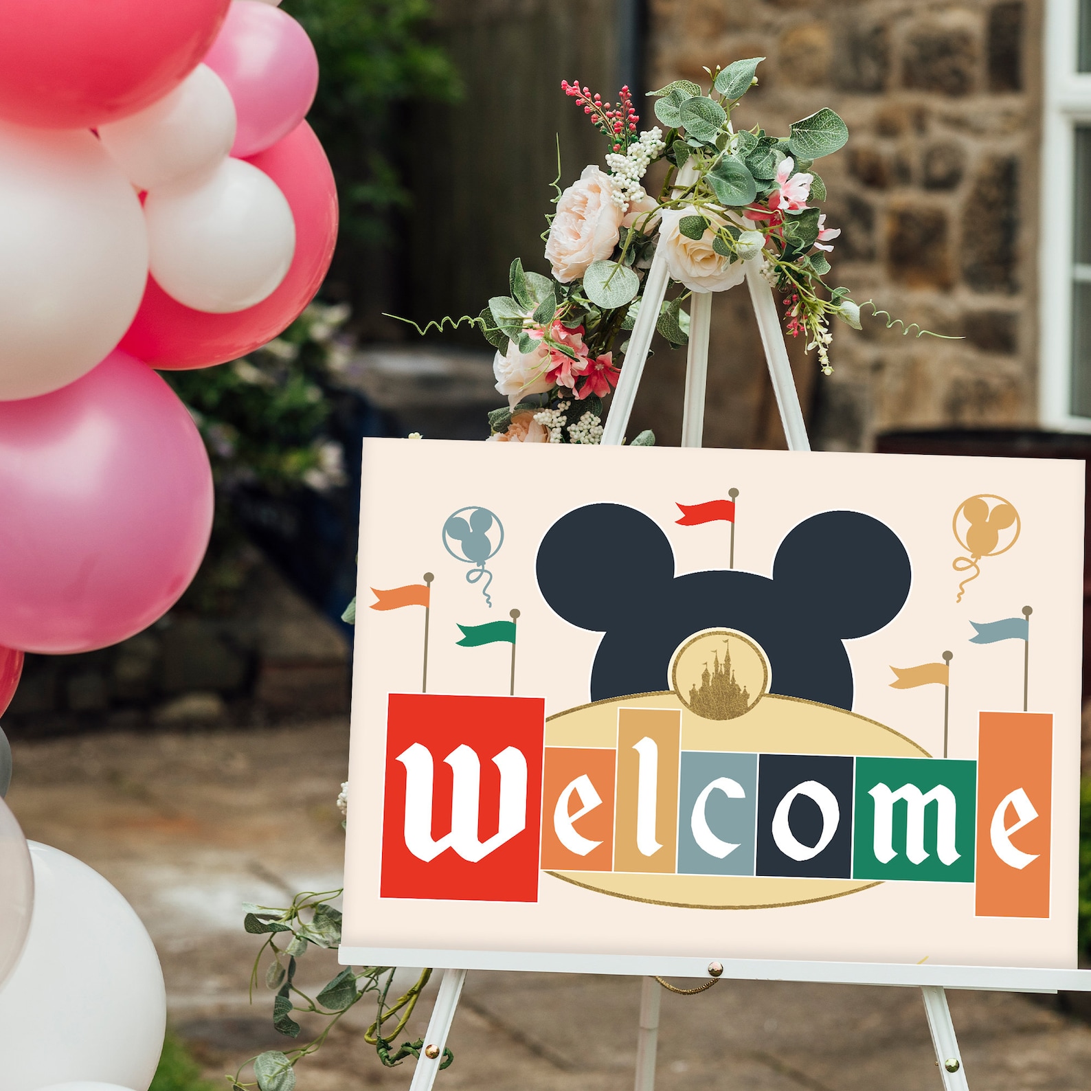 Magical Disneyland Birthday Party Welcome Sign, Instant Download ...
