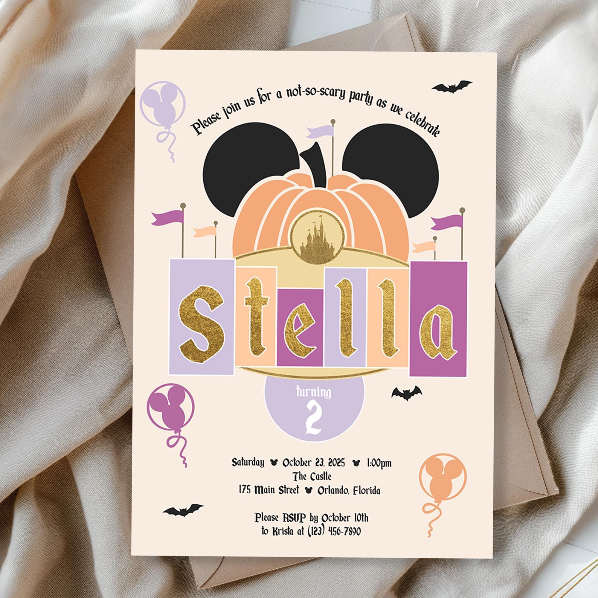 The Happiest Birthday on Earth, Mickey Pumpkin X Custom Order - Etsy