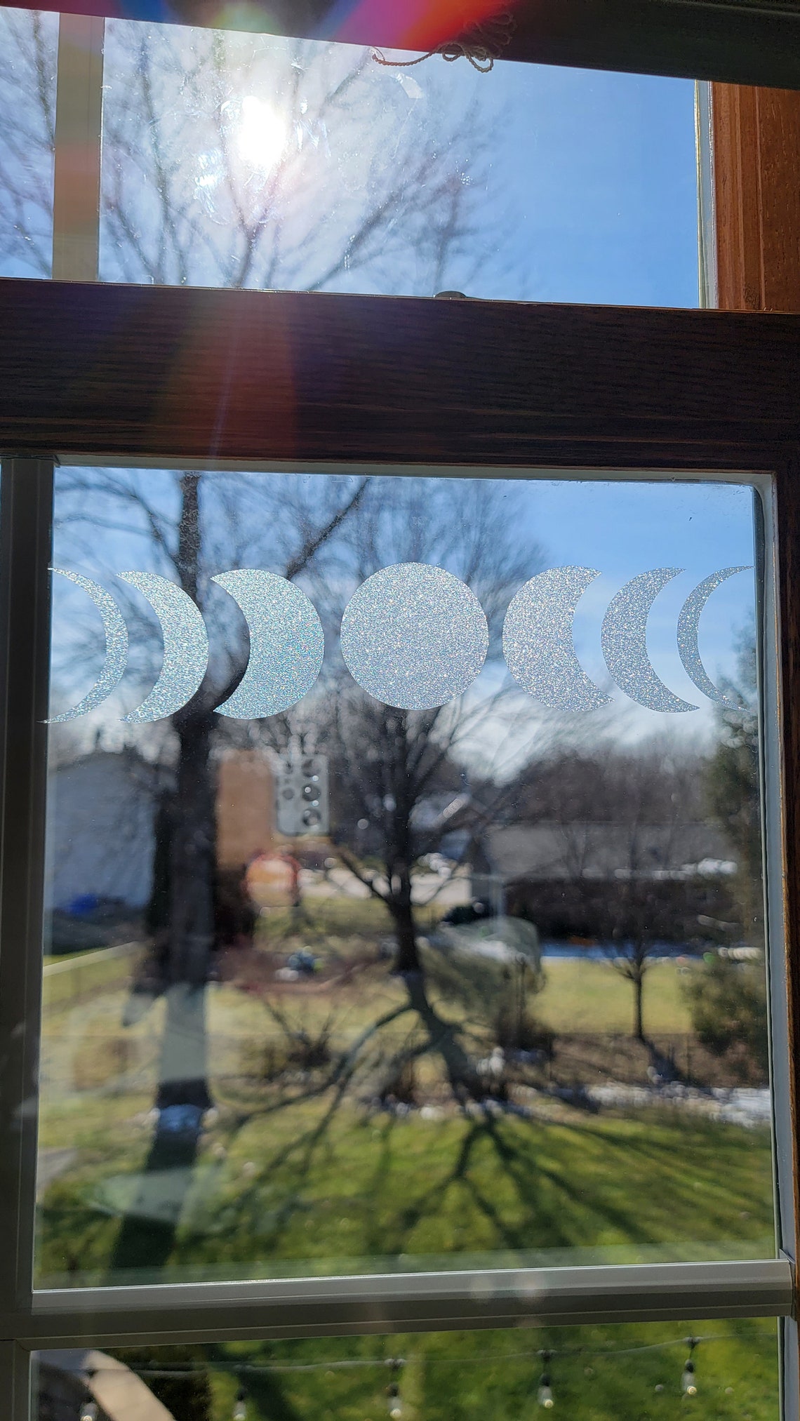 Phases of the Moon Window Cling Decal - Etsy