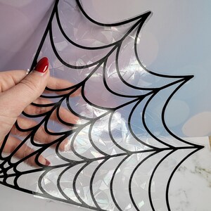 Spiderweb Prism Window Sticker - Etsy