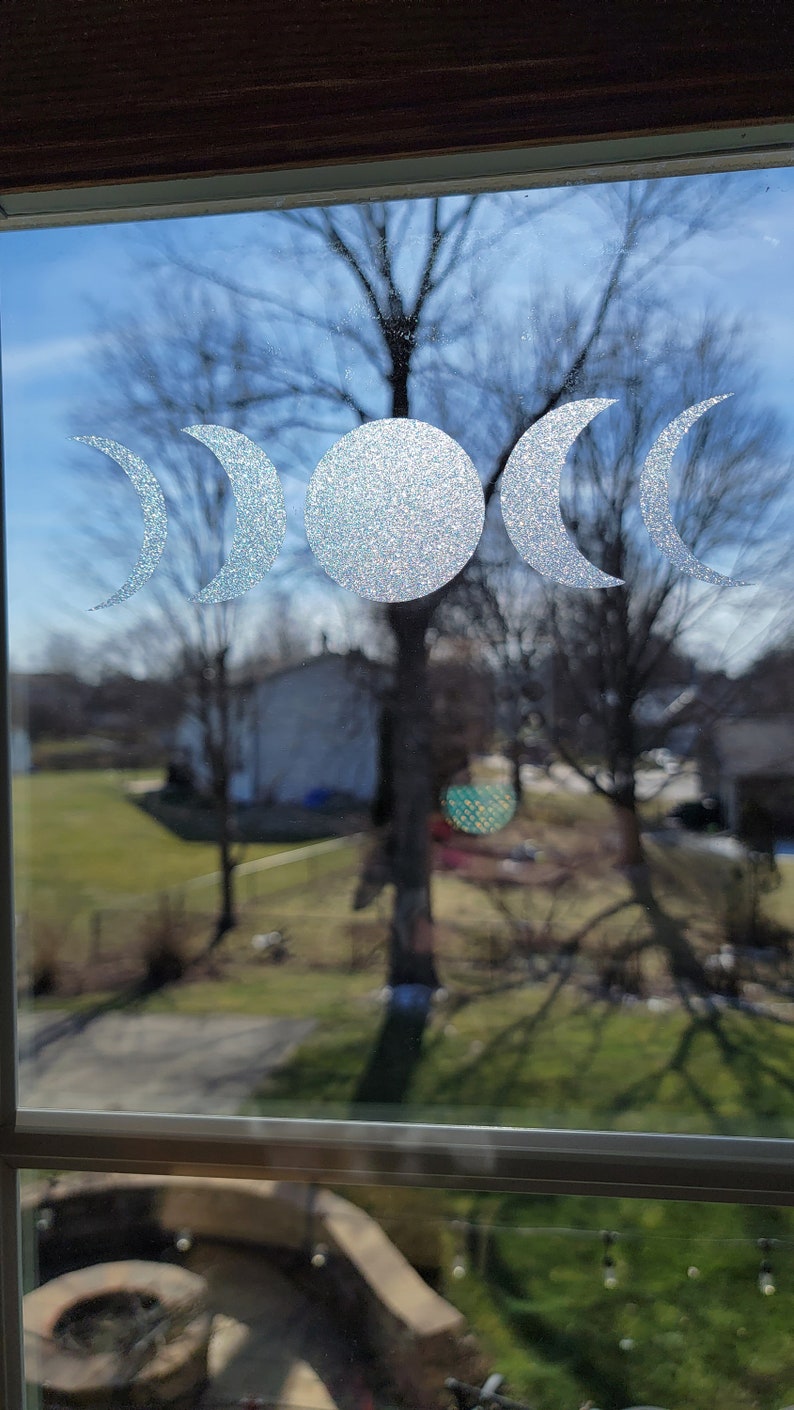 Phases of the Moon Window Cling Decal - Etsy