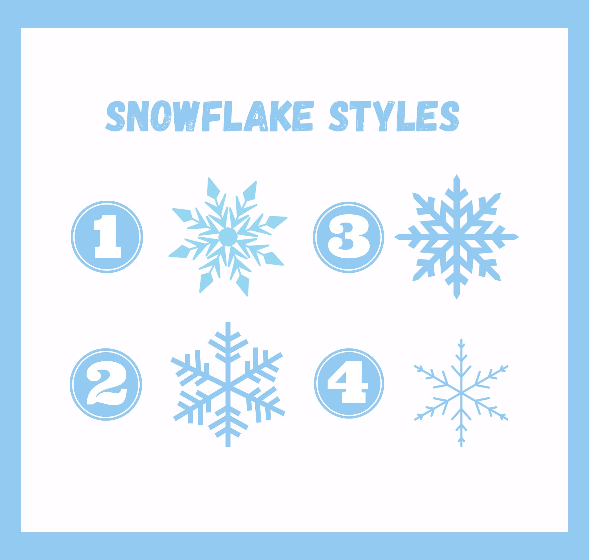 Snowflake Window Cling 13 Snowflakes - Etsy