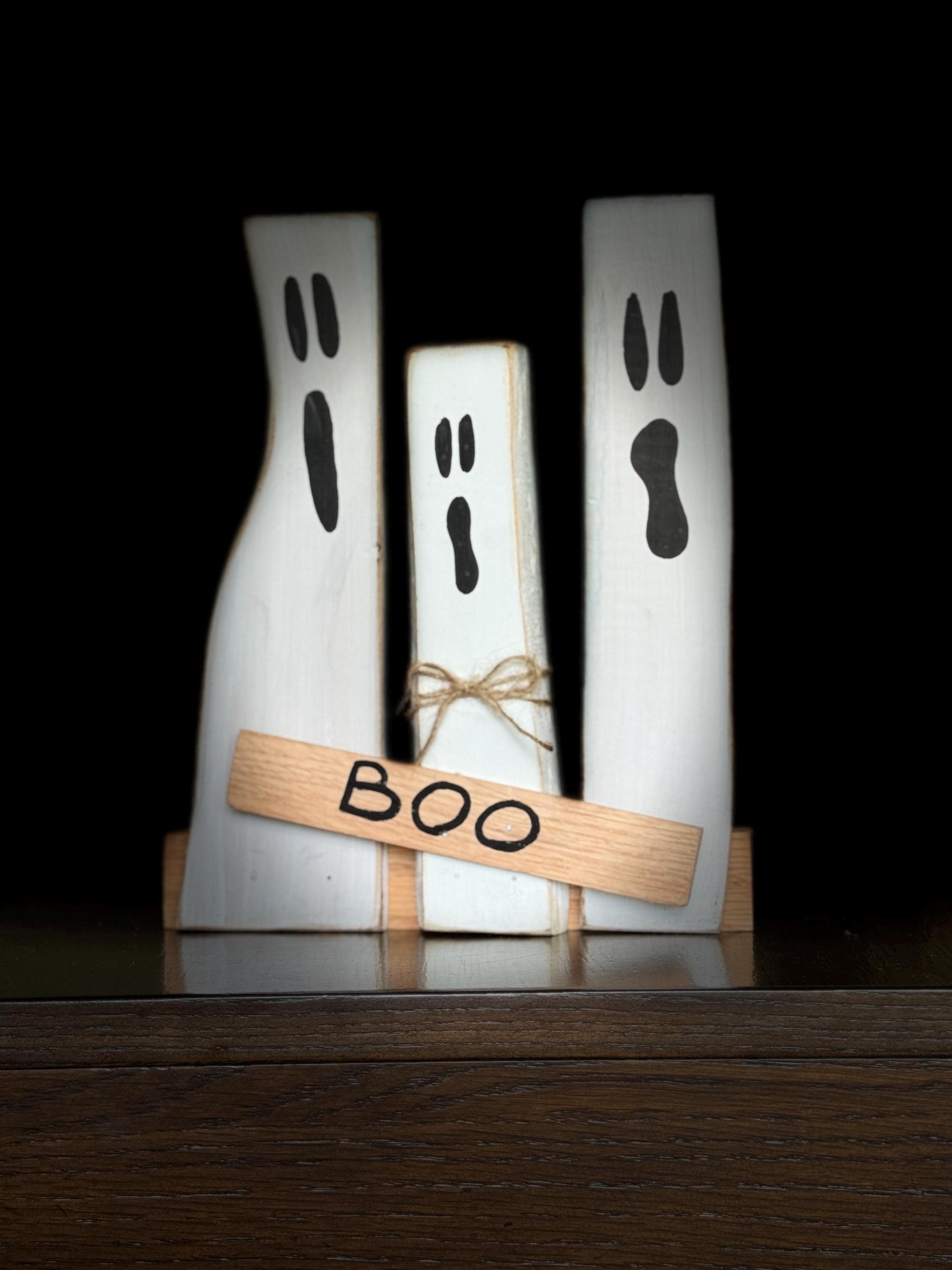 Handmade Unique One-of-a-kind Ghosts, Wooden Halloween Decor - Etsy