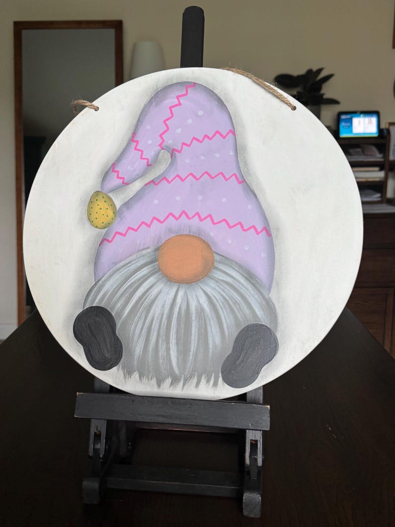 Hand Painted Wooden Wall Decor Featuring Holidays Gnomes, Original ...