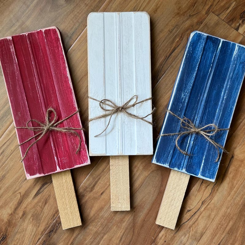 Wooden Popsicle - Etsy