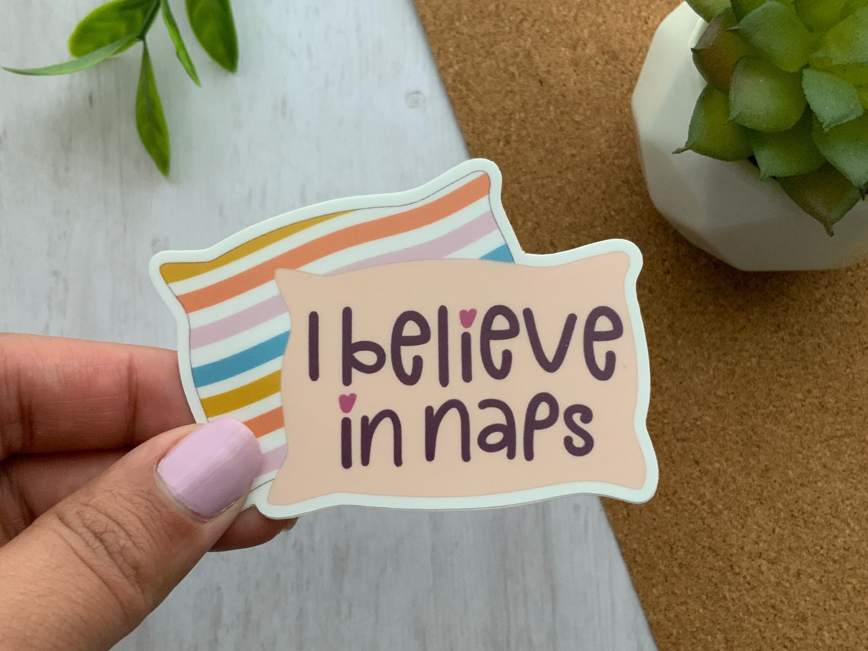 I Believe in Naps Sticker | Etsy