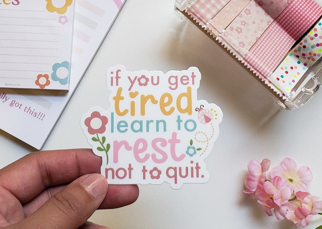 Don’t Quit Stickers, Vinyl Waterproof Sticker, Motivational Sticker ...