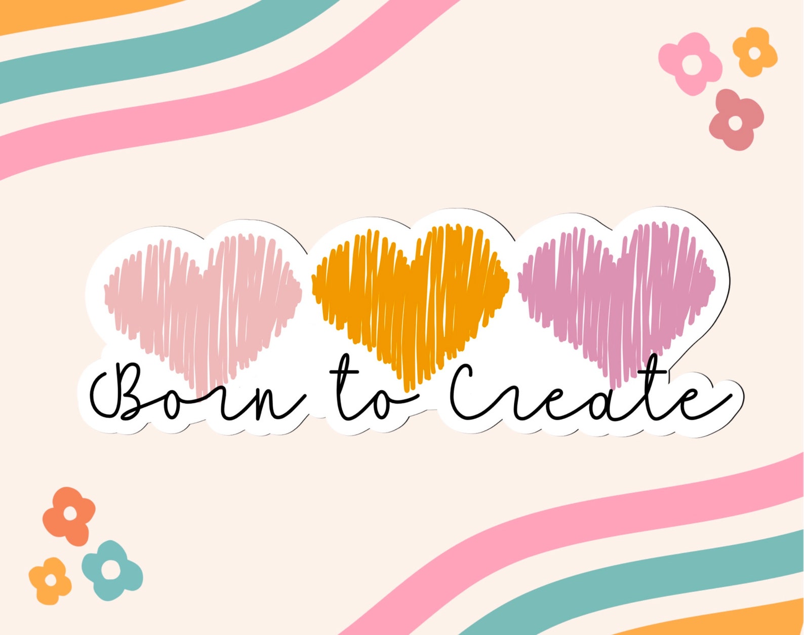Born to Create Sticker - Etsy