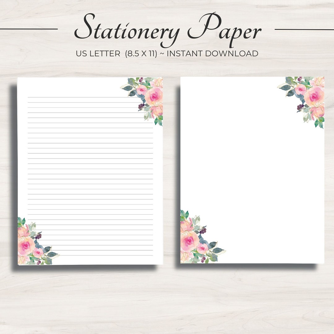 Lined Writing Paper Letter Writing Stationery Journal - Etsy