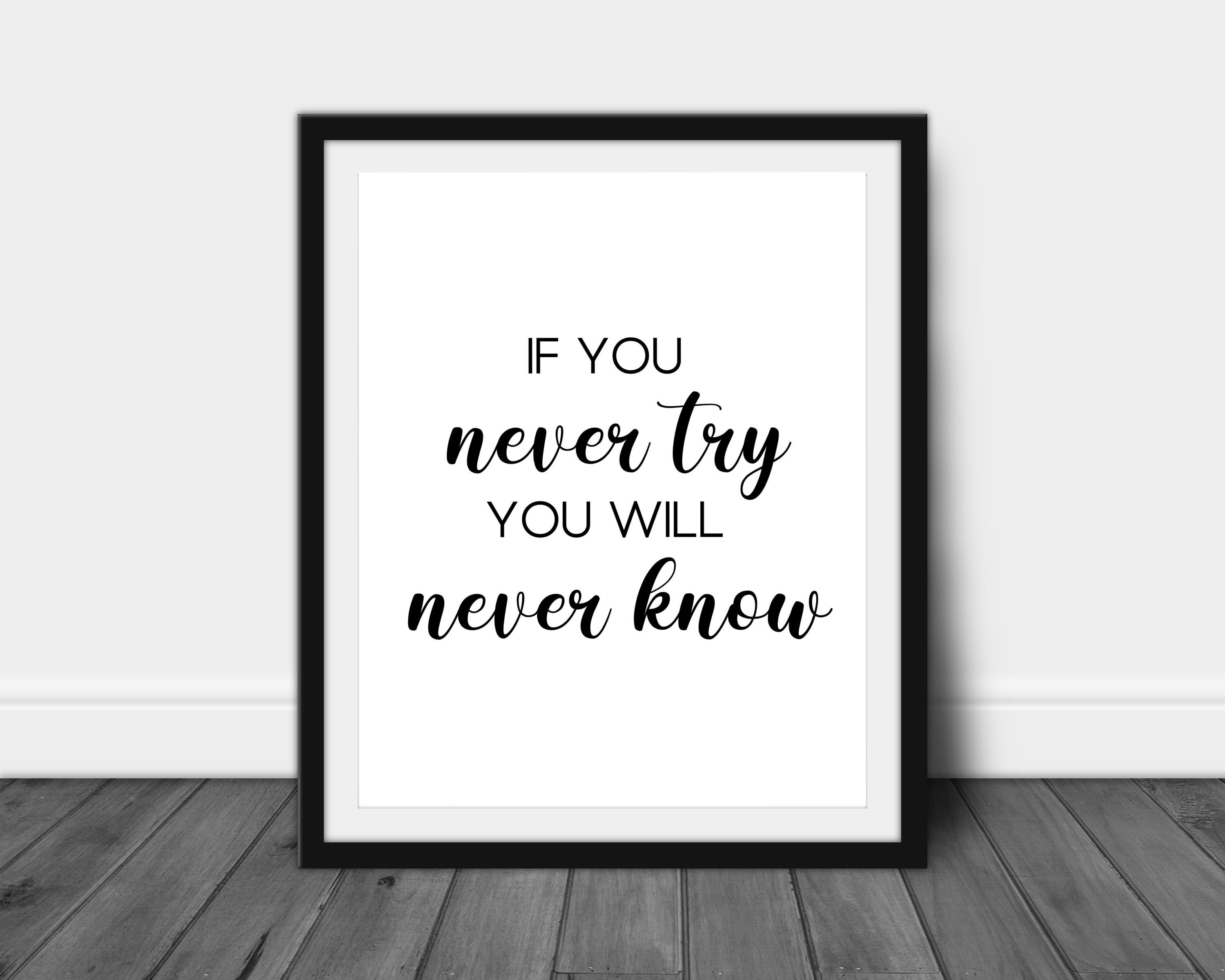 Motivational Quote Minimalist Printable Art Typography Quote - Etsy