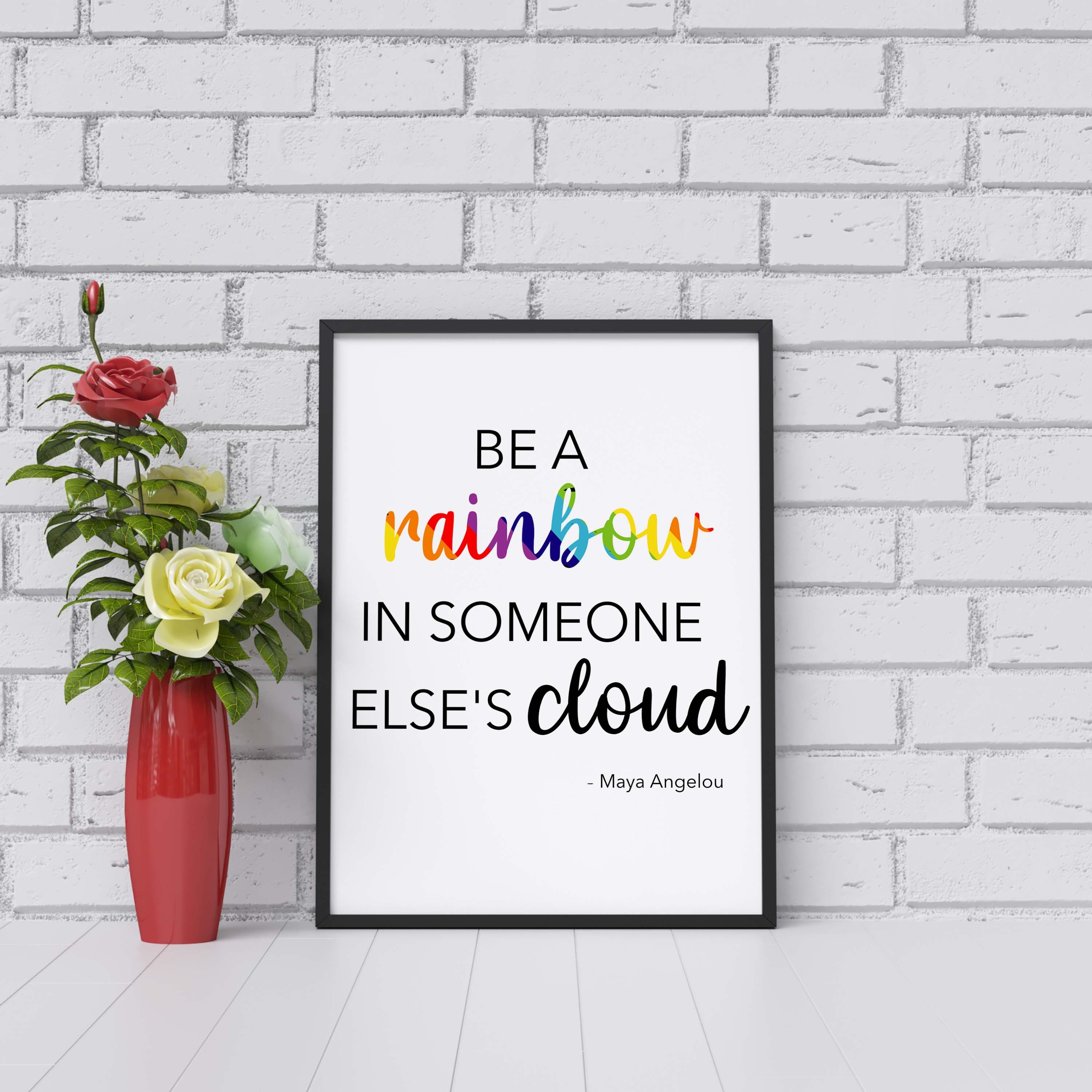 African American Wall Art, Maya Angelou Quote, Black Woman Writers ...