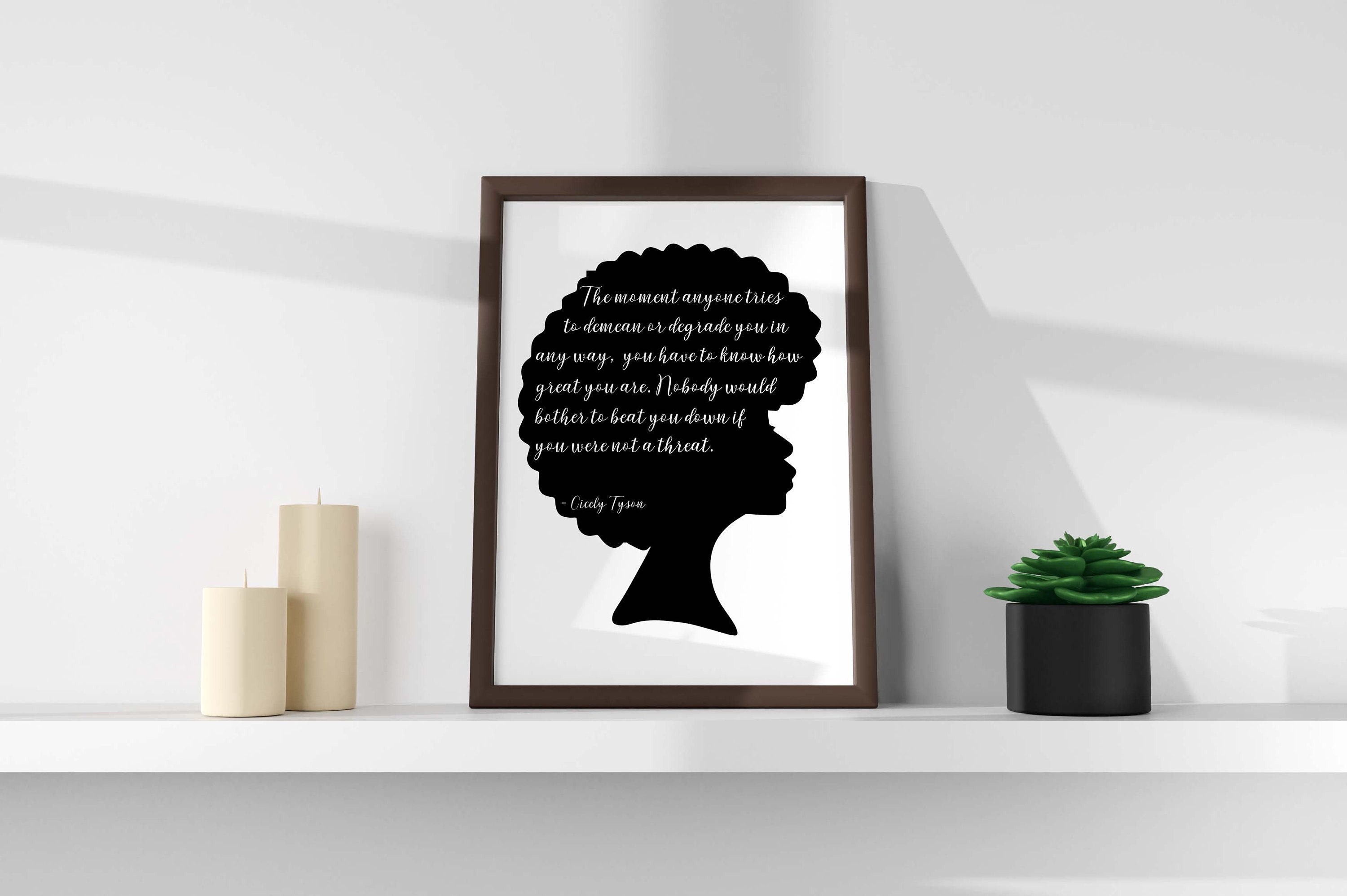 Black Woman Wall Art, Black Women Quotes, African-american Wall Art ...
