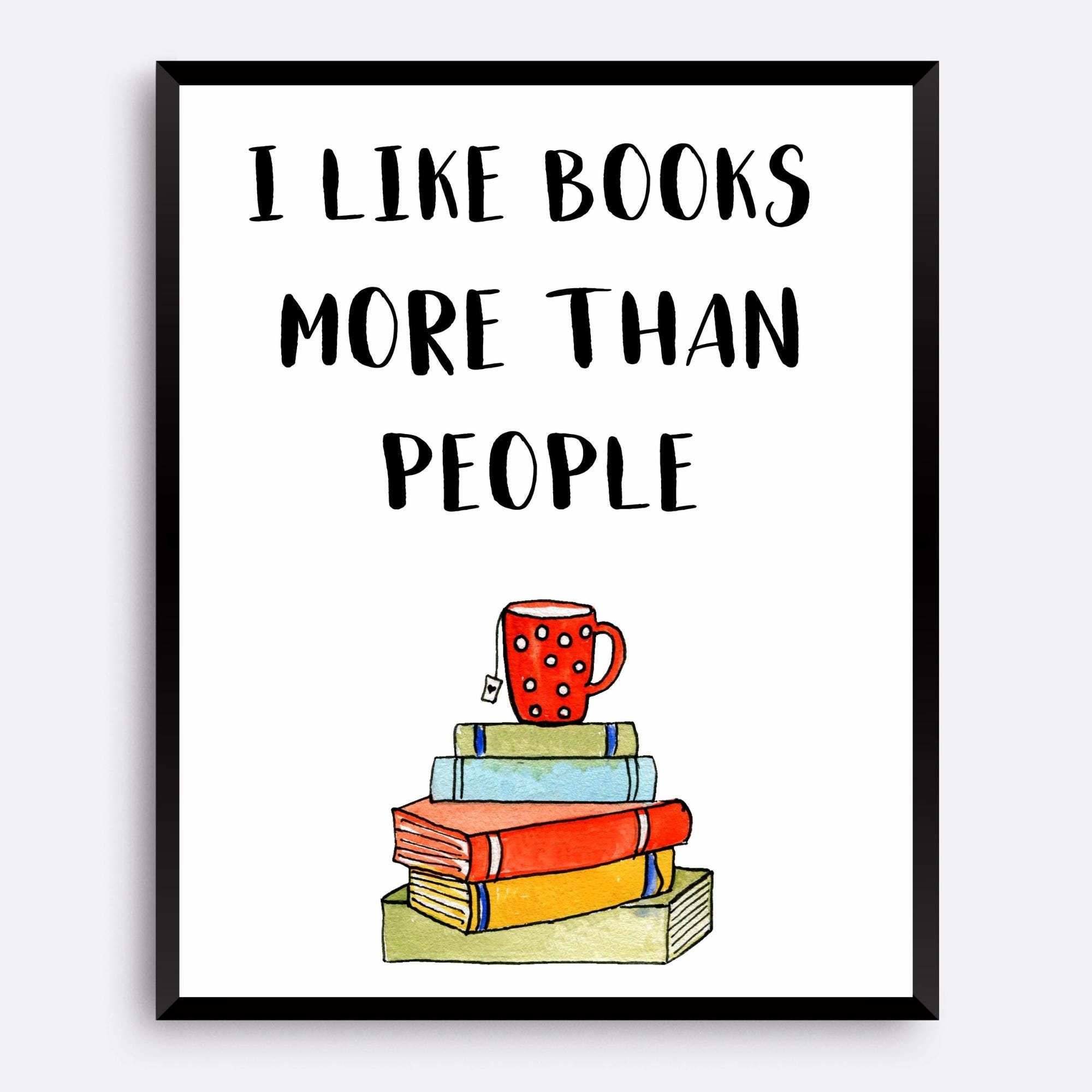 Printable Book Quotes Wall Art for Reading Nook and Dorm Decor, Gift ...